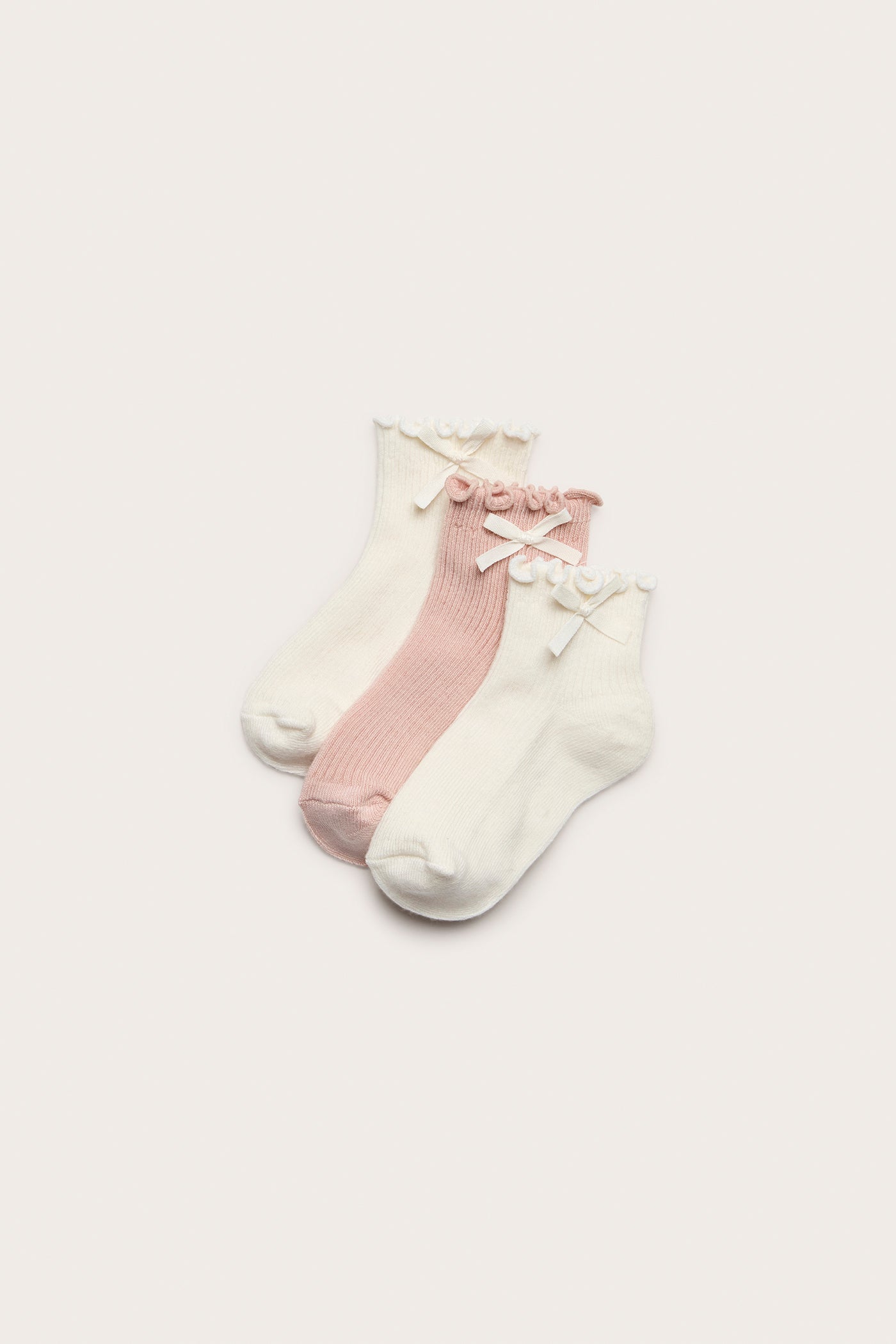 Baby multi colored bow socks 3pk – Newbie