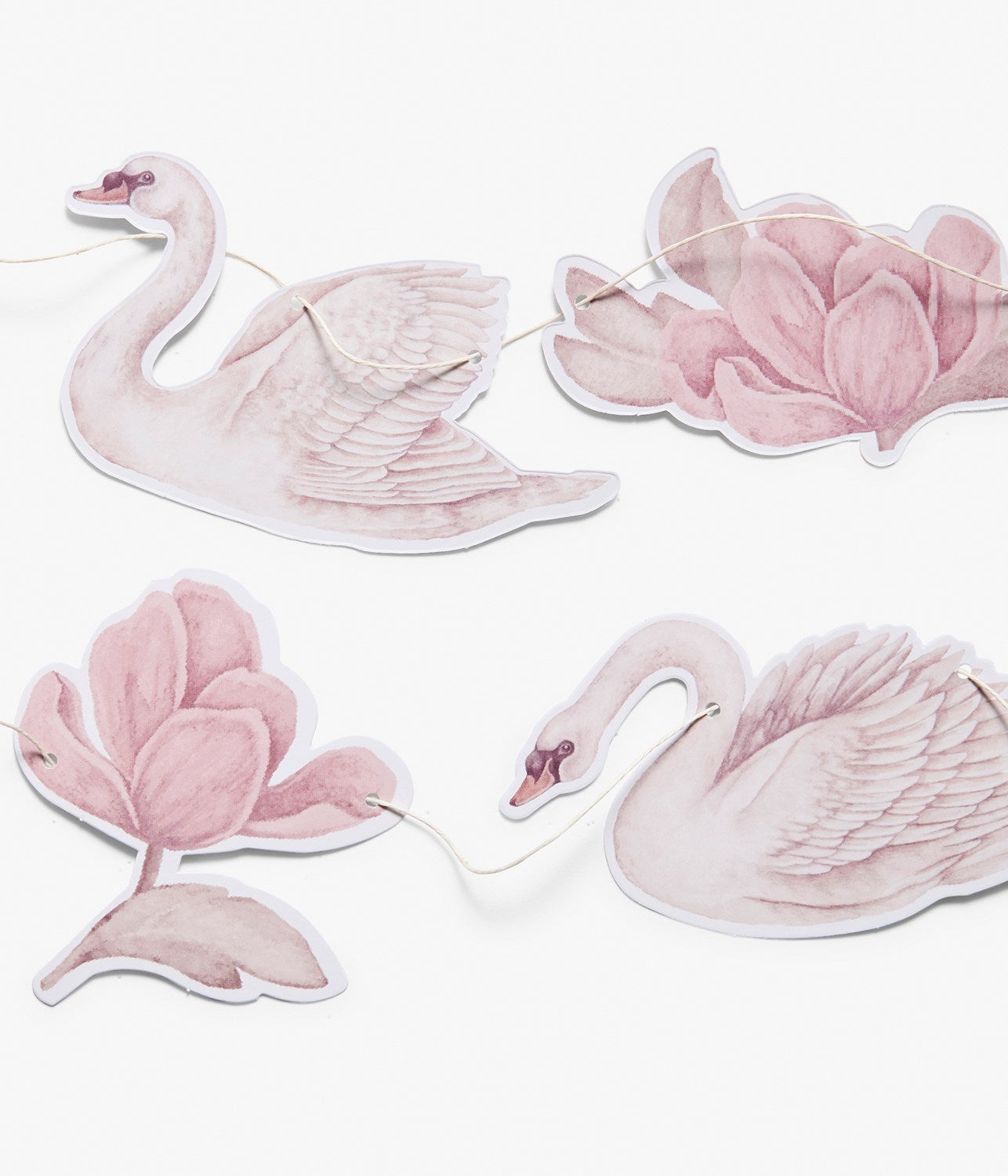 Pink swan lake garland – Newbie