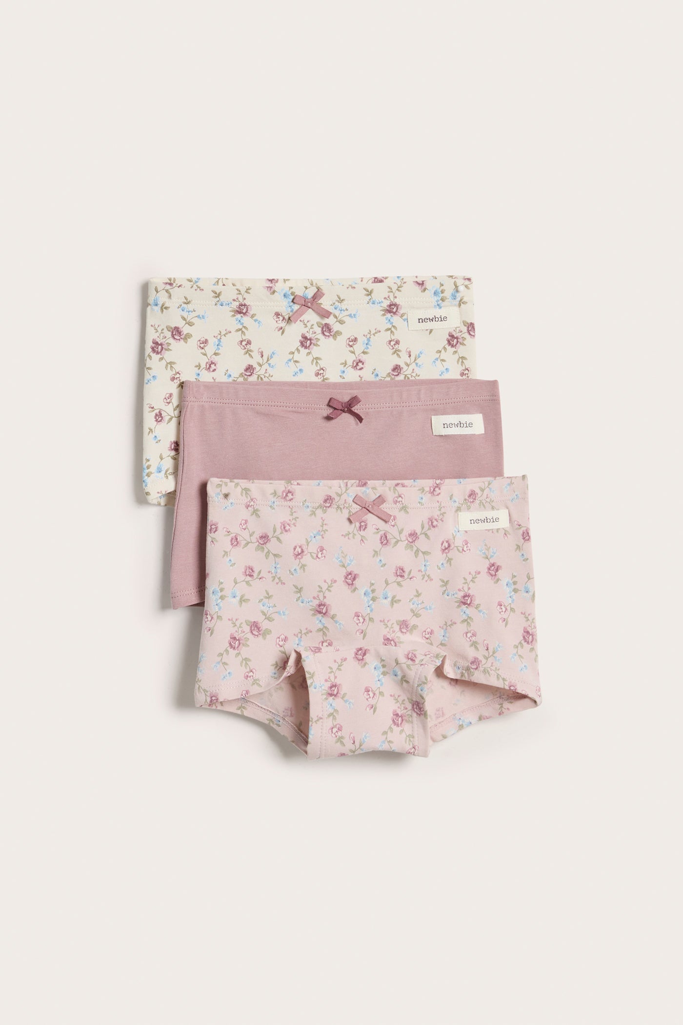 Kids' pink floral boxers 3pk – Newbie