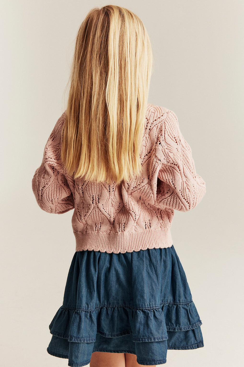 Baby & kids' blue denim skirt with frills – Newbie