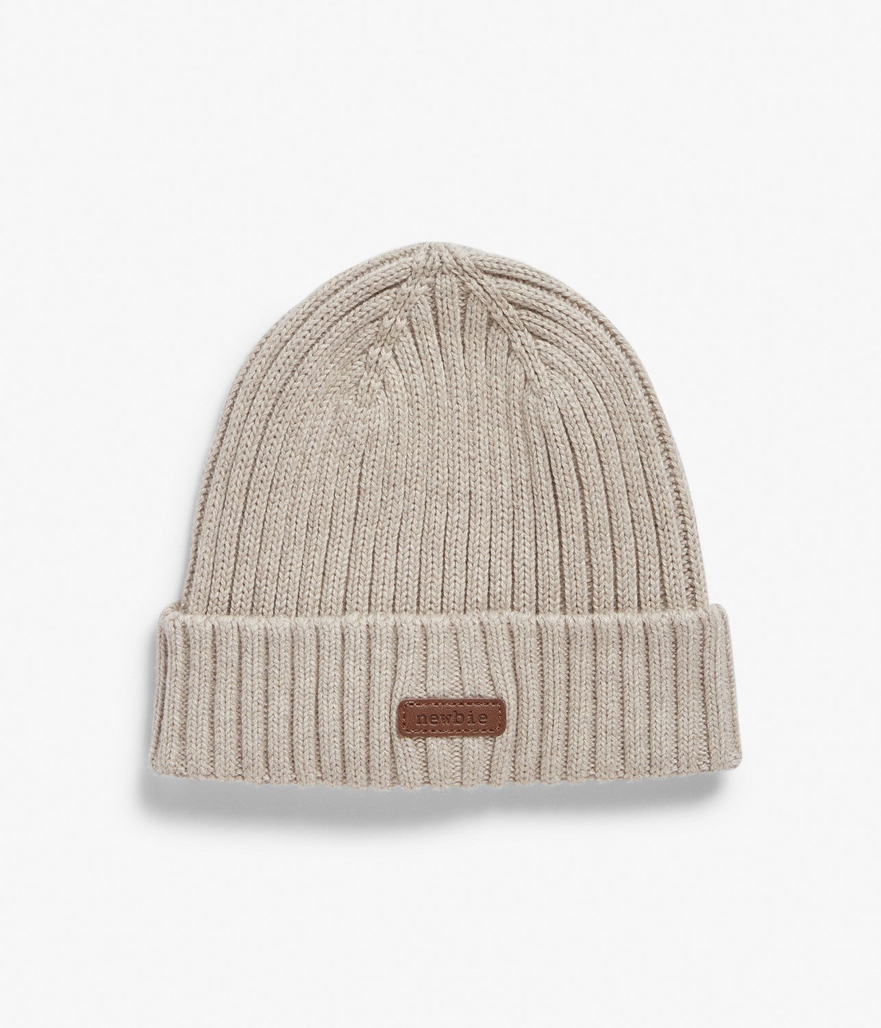 Baby & Kids beige ribbed beanie – Newbie